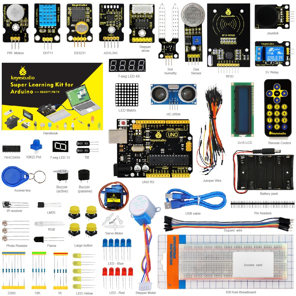 Навчальний набір Super Arduino Starter Kit від Keyestudio купити в ...